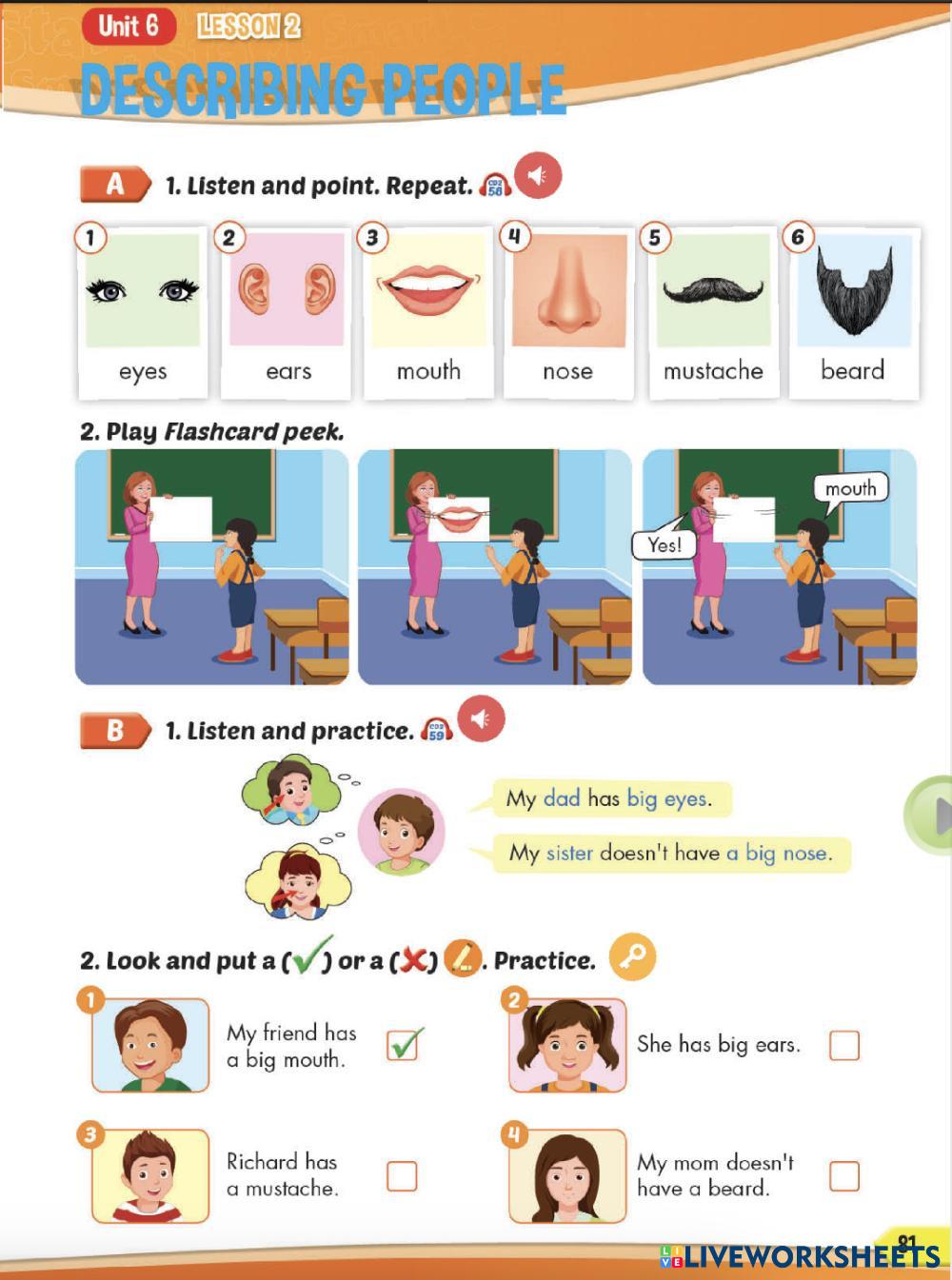 7599489 | ILST Grade 4 Unit 6 Lesson 2: Describing people