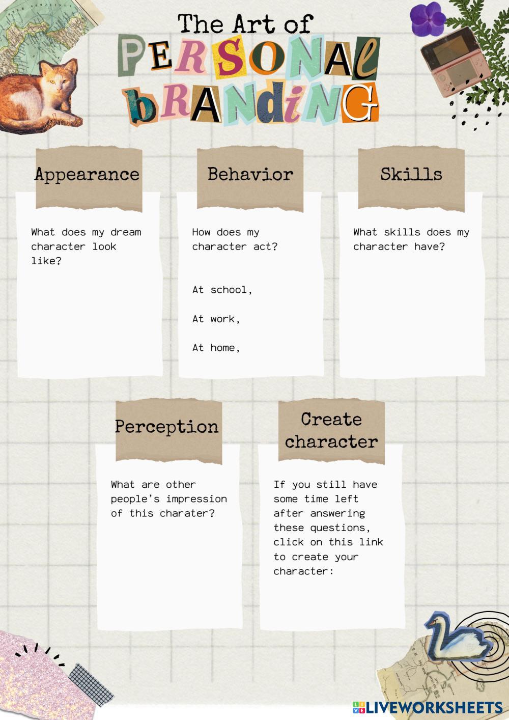 The art of personal branding | Live Worksheets