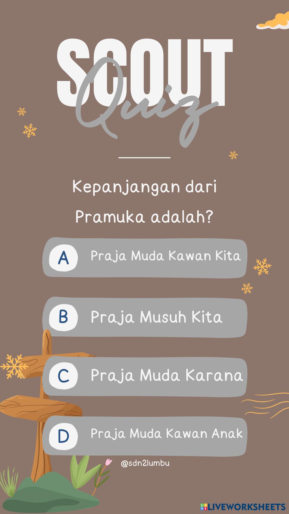 pramuka | Free Interactive Worksheets | 7600970