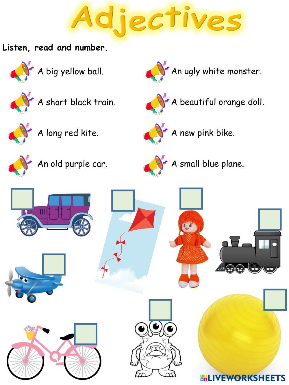 Adjectives | Live Worksheets
