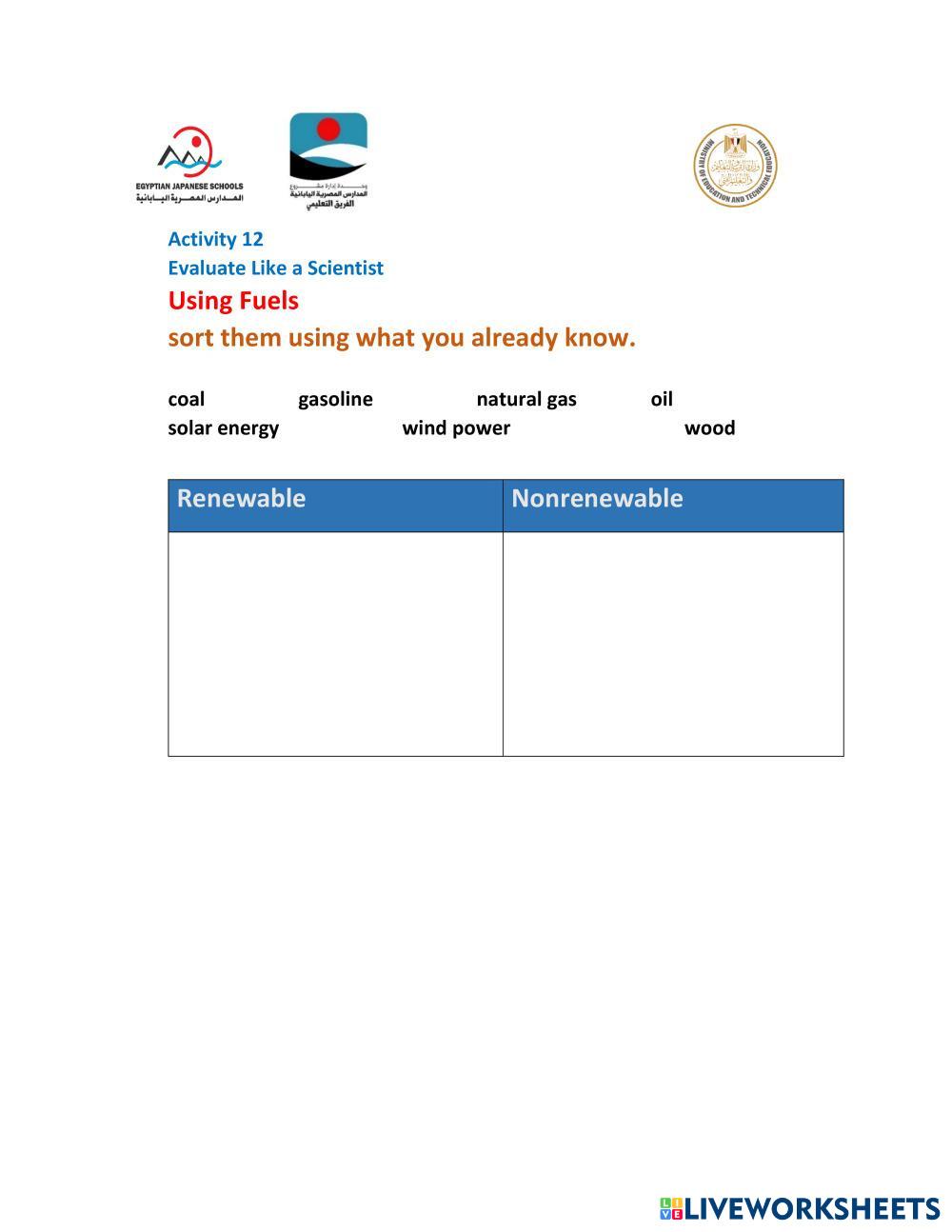 science | Live Worksheets