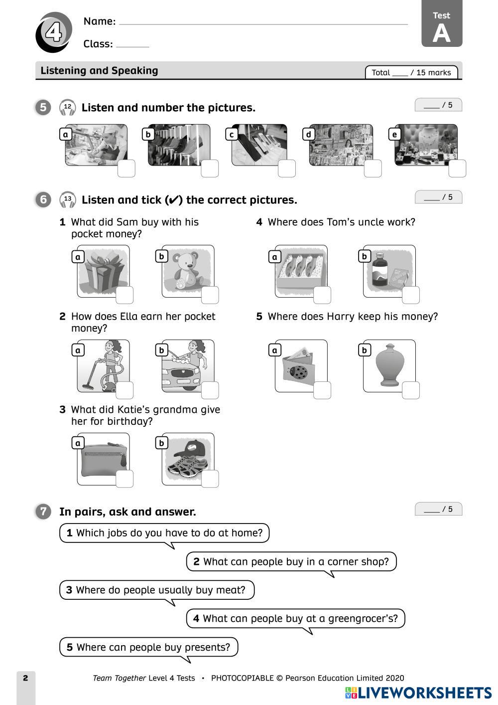 Team together 4 | Free Interactive Worksheets | 7604111