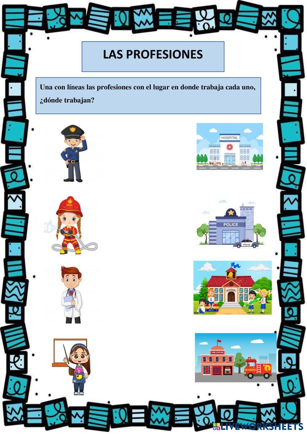 Recordando sobre las profesiones | Live Worksheets