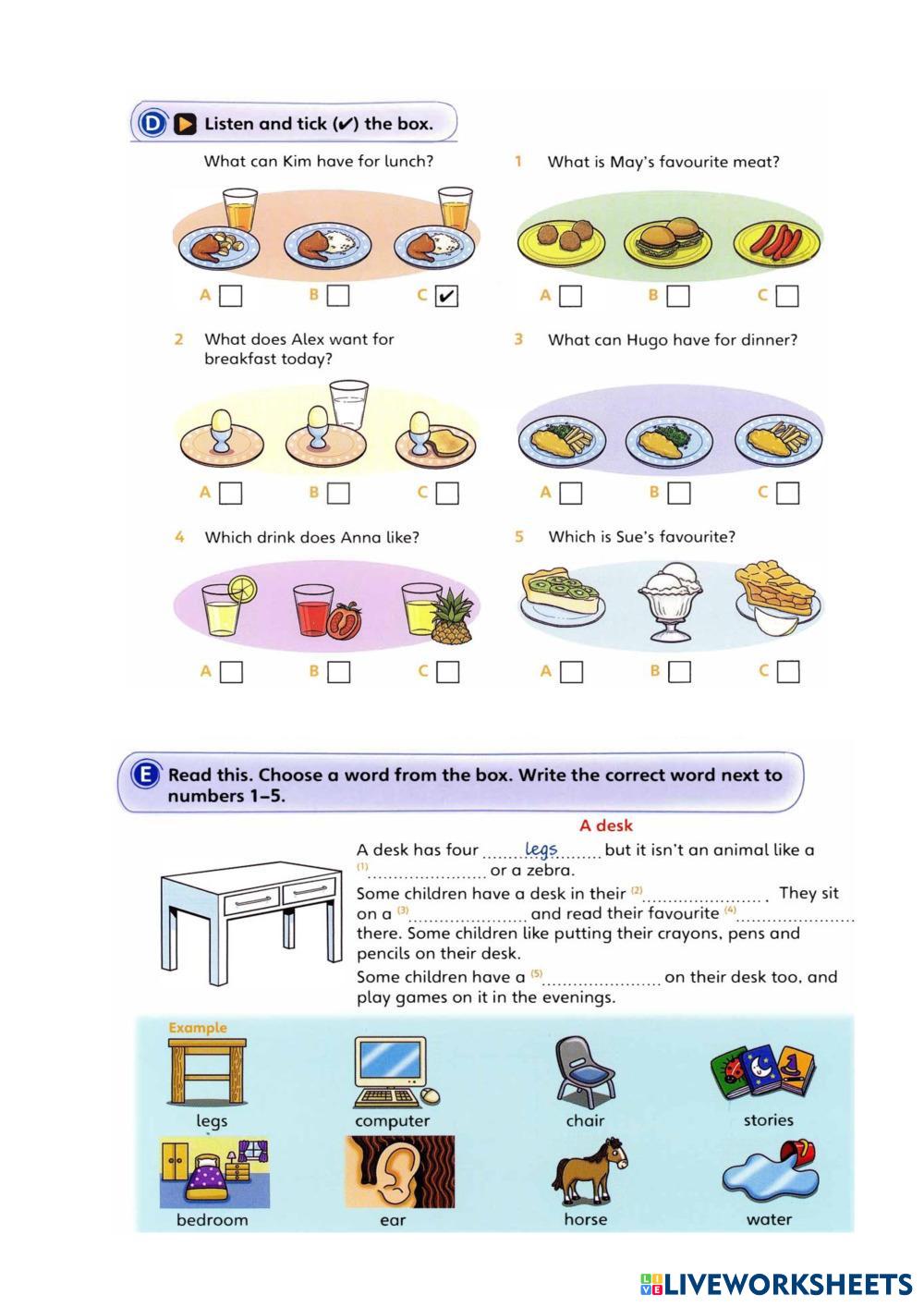 Fun for Starter… | Free Interactive Worksheets | 7607278