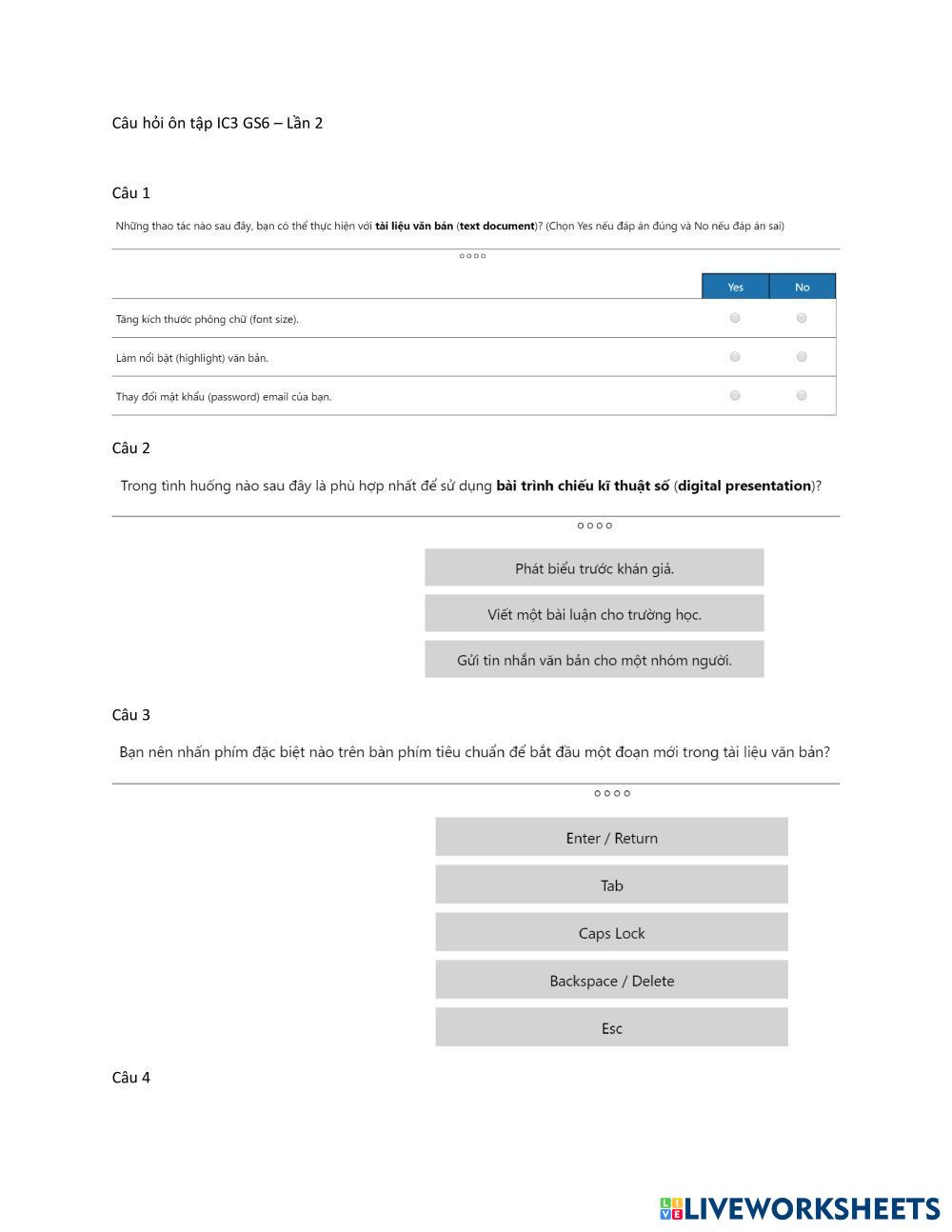 Worksheet | Live Worksheets