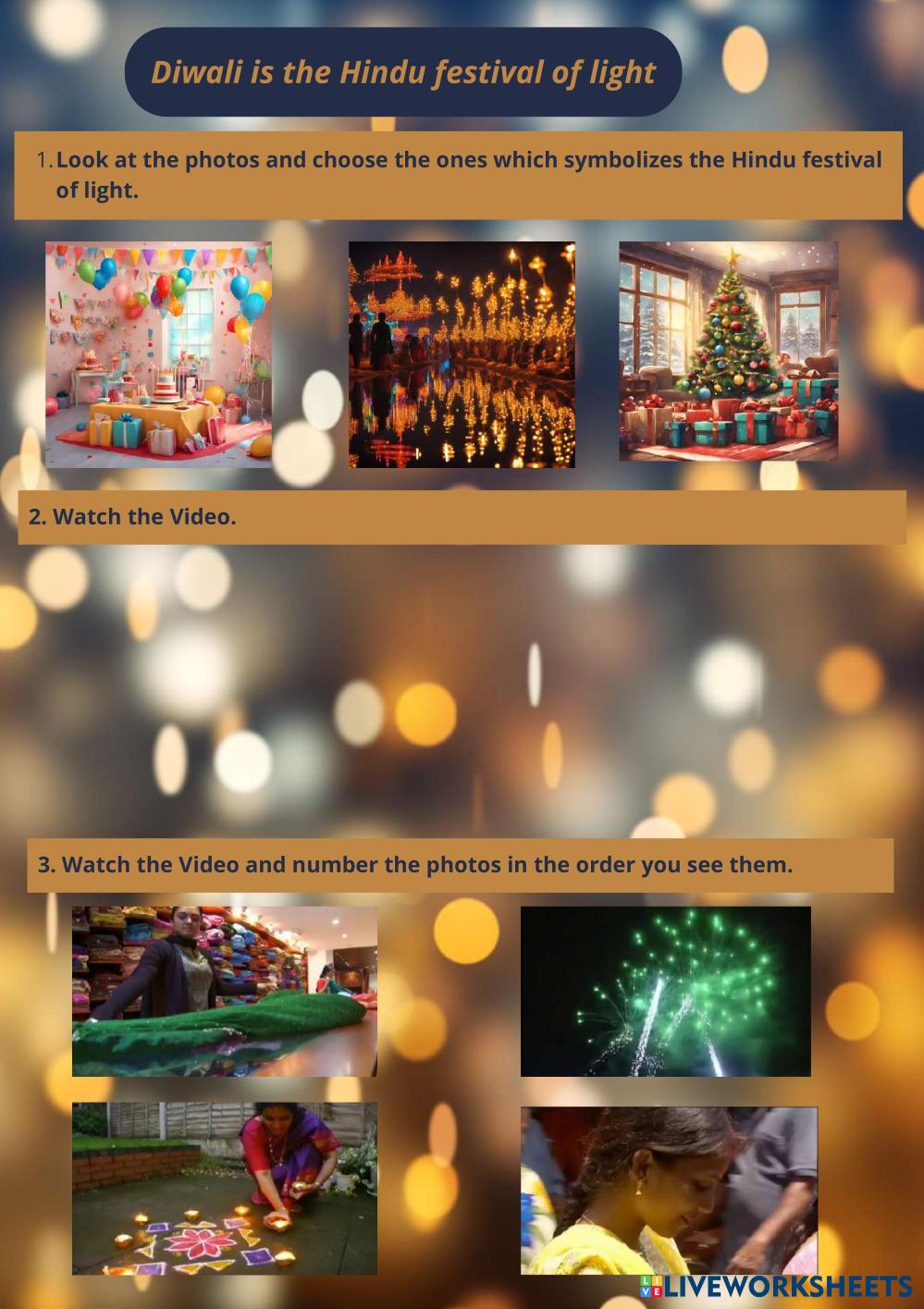 Diwali | Live Worksheets