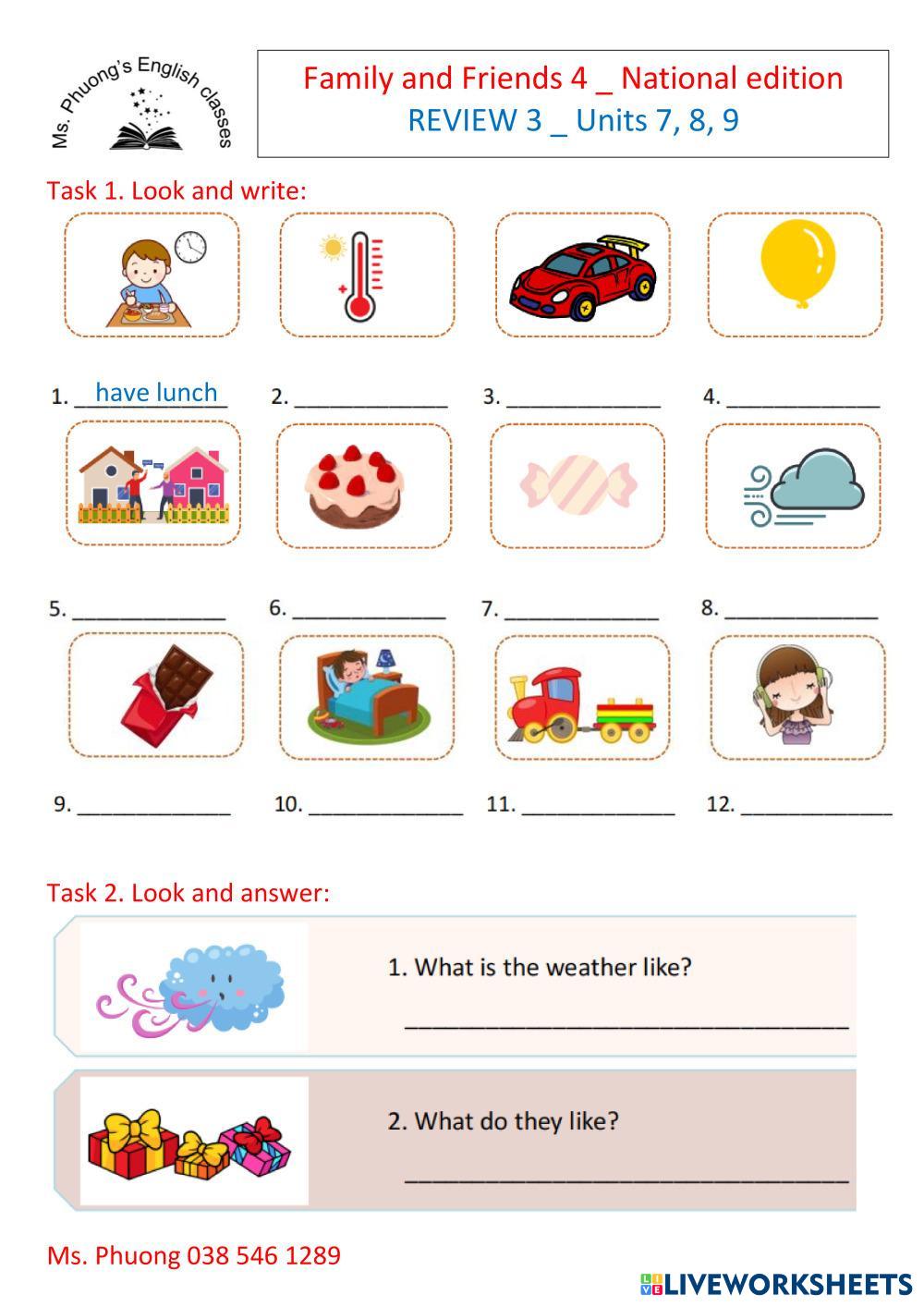 FF4_Review 3_ U… | Free Interactive Worksheets | 7609483