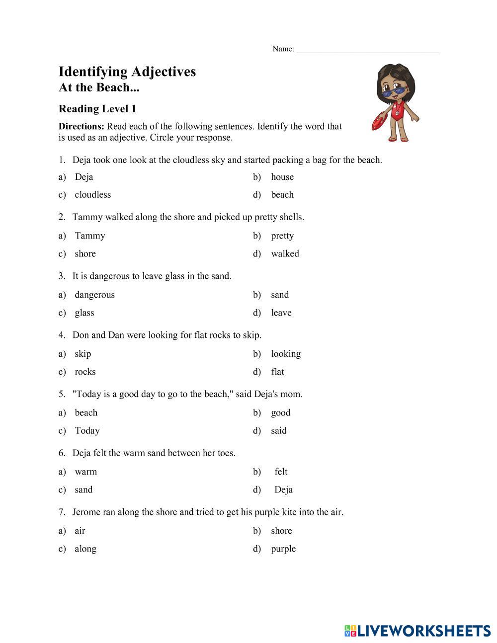 Adjectives | Live Worksheets