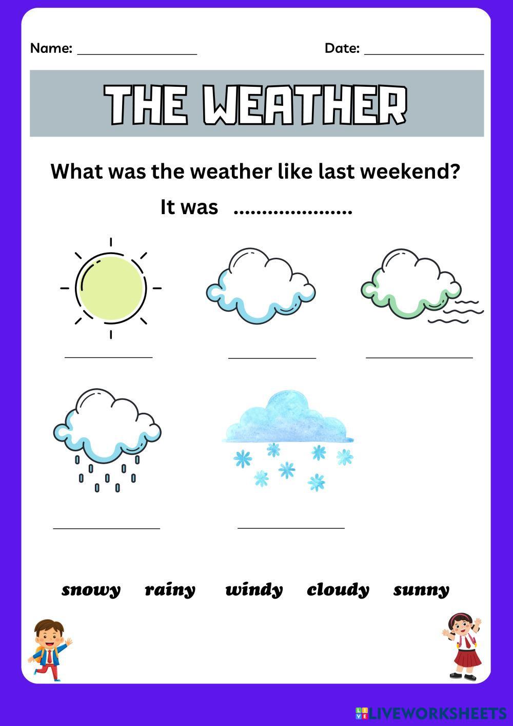 Weather | Live Worksheets