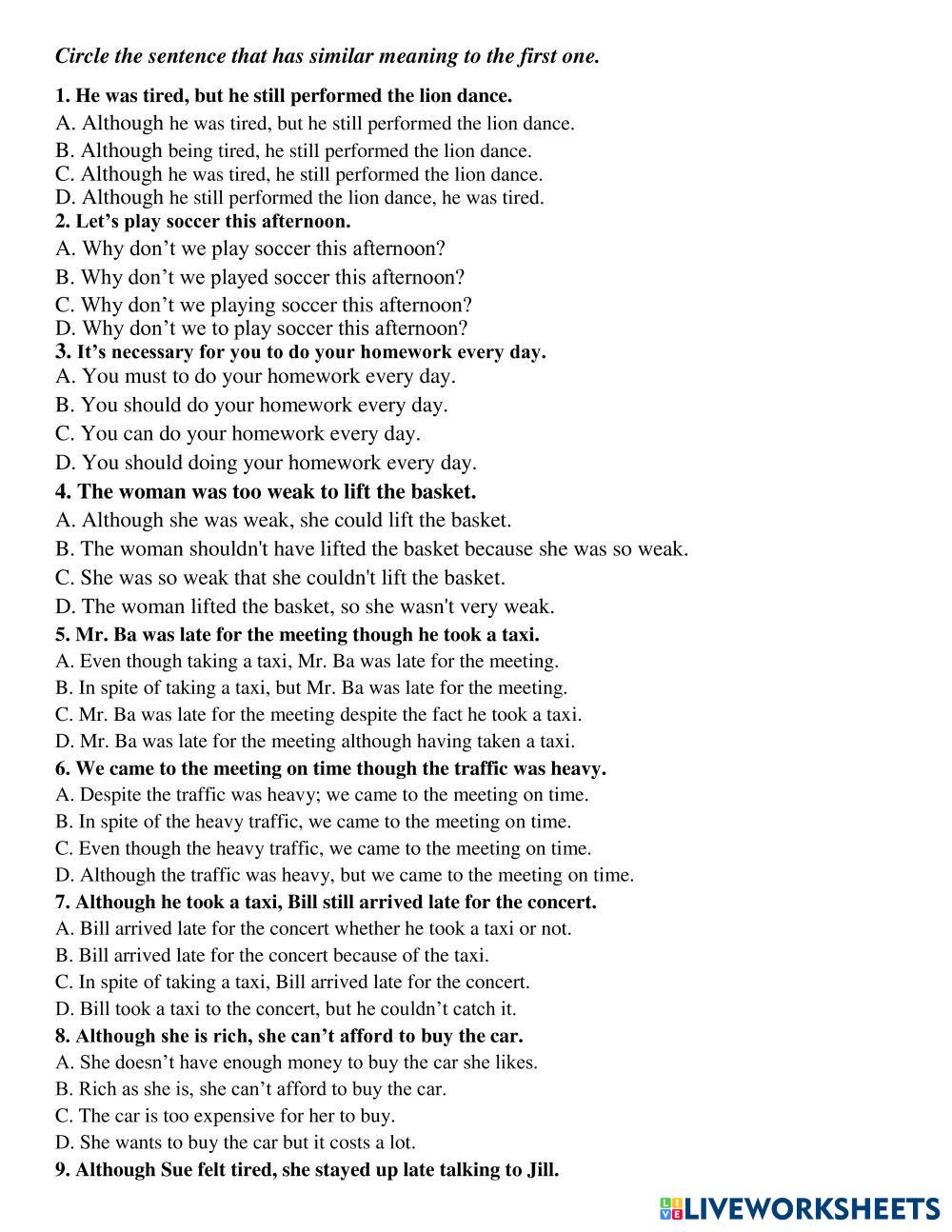 7610990 | Writing Class 7 | Hoangtramy | LiveWorksheets