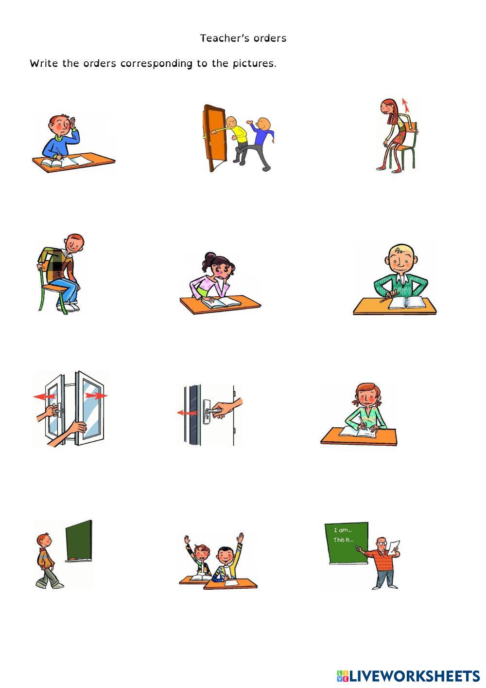 Affirmative ord… | Free Interactive Worksheets | 7611701