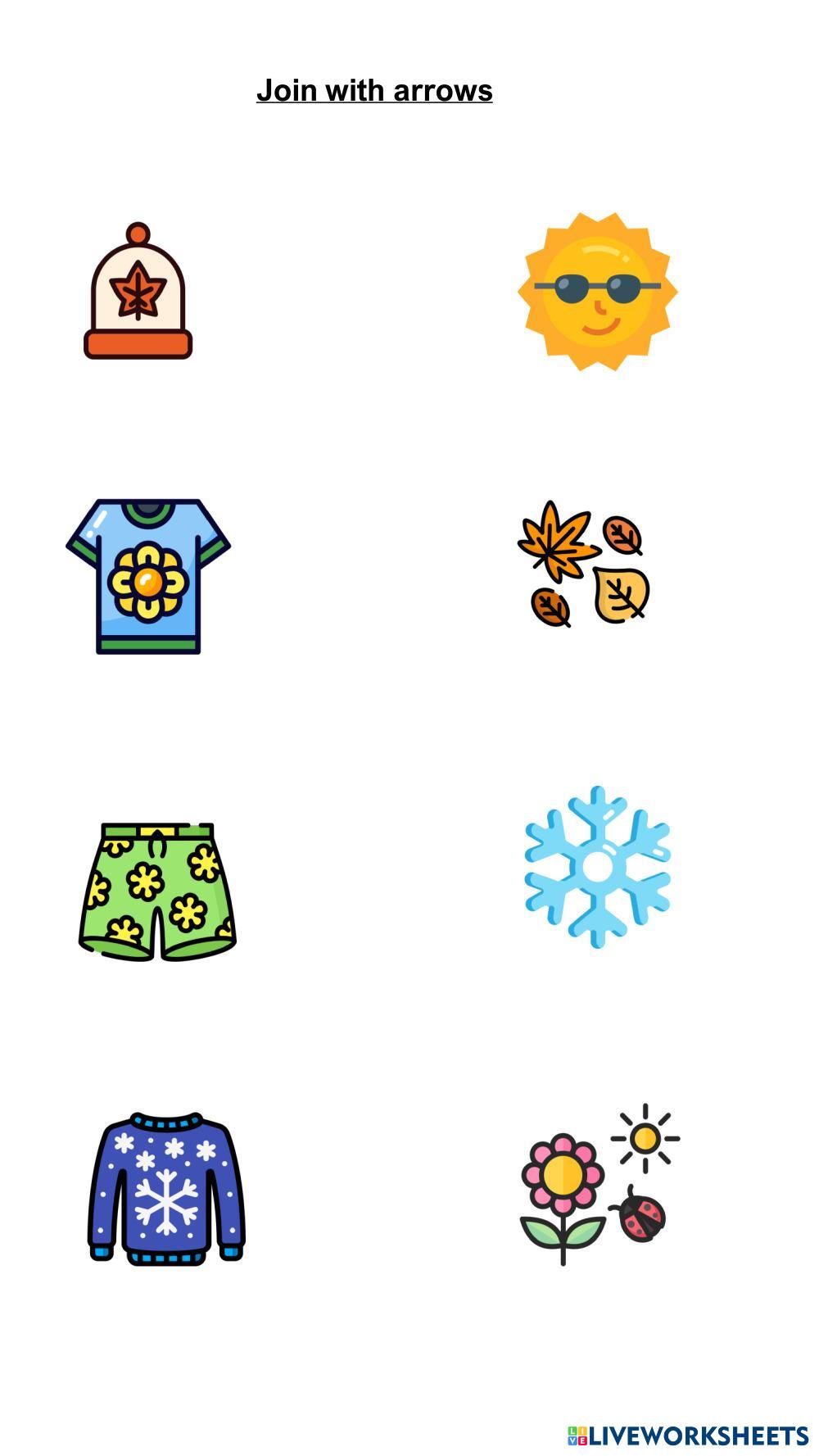 Join with arrows | Live Worksheets