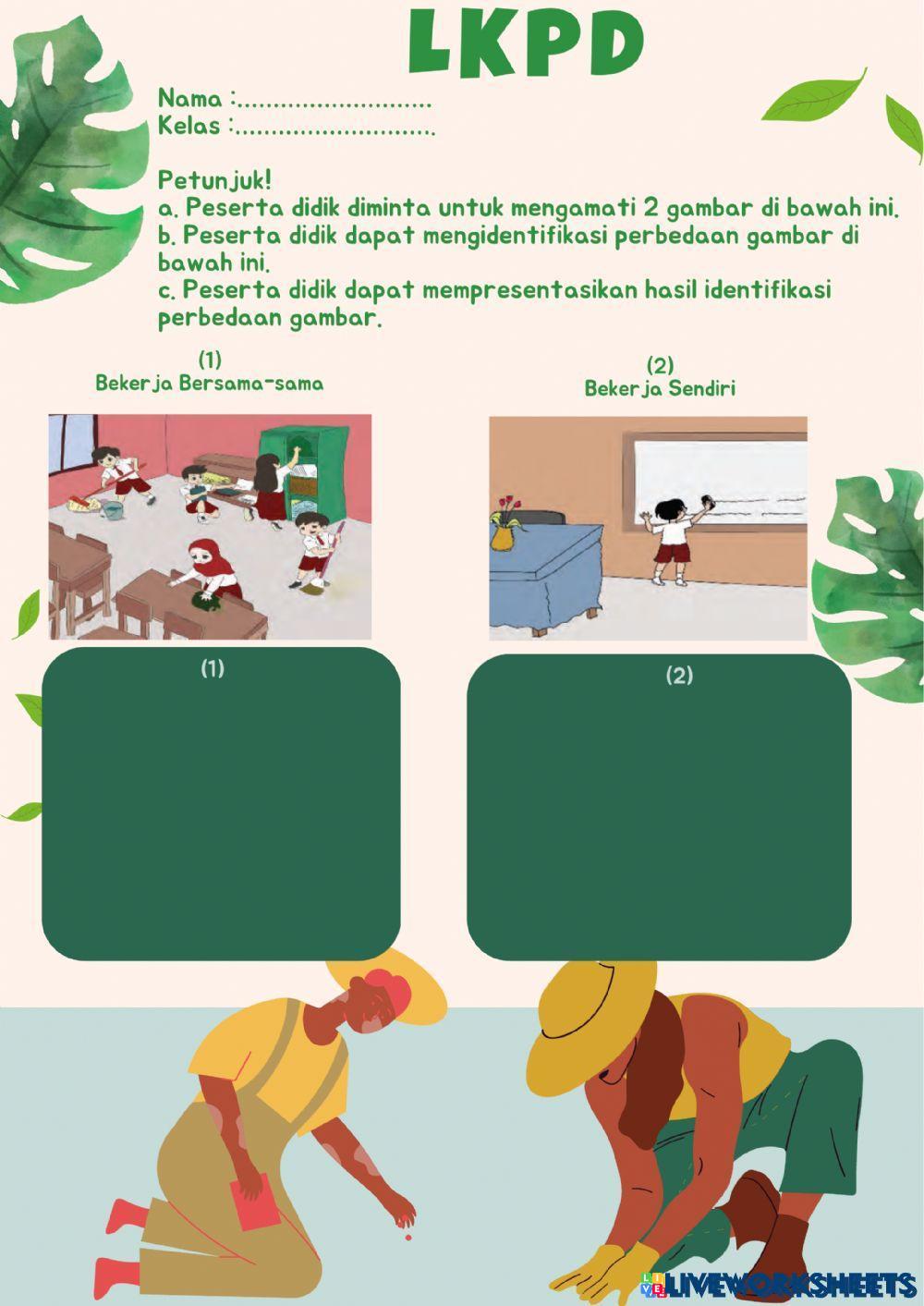 7618075 | PR 1 LKPD GOTONG ROYONG PANCASILA BAB 5 KELAS 4