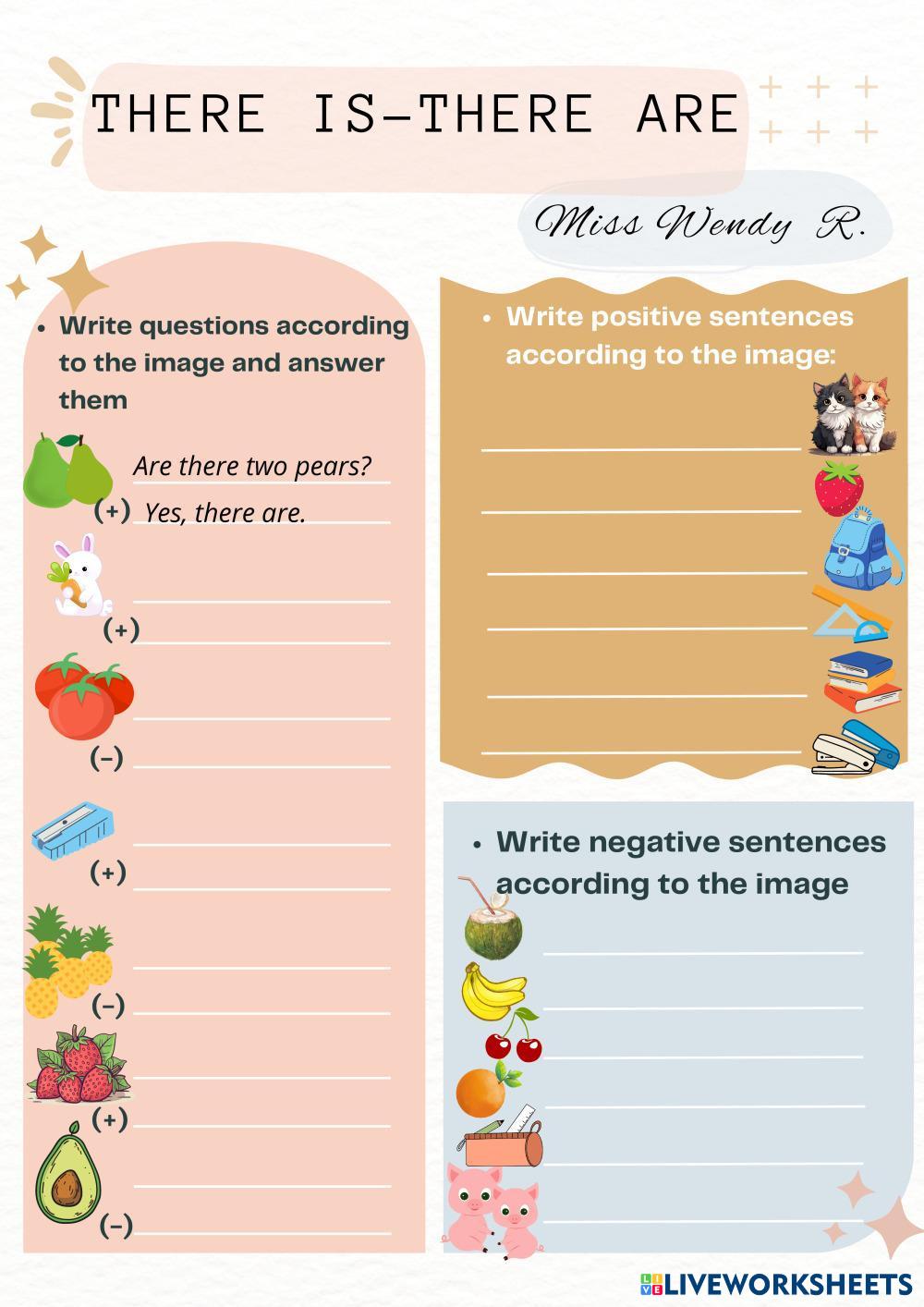 there is, there… | Free Interactive Worksheets | 7618221