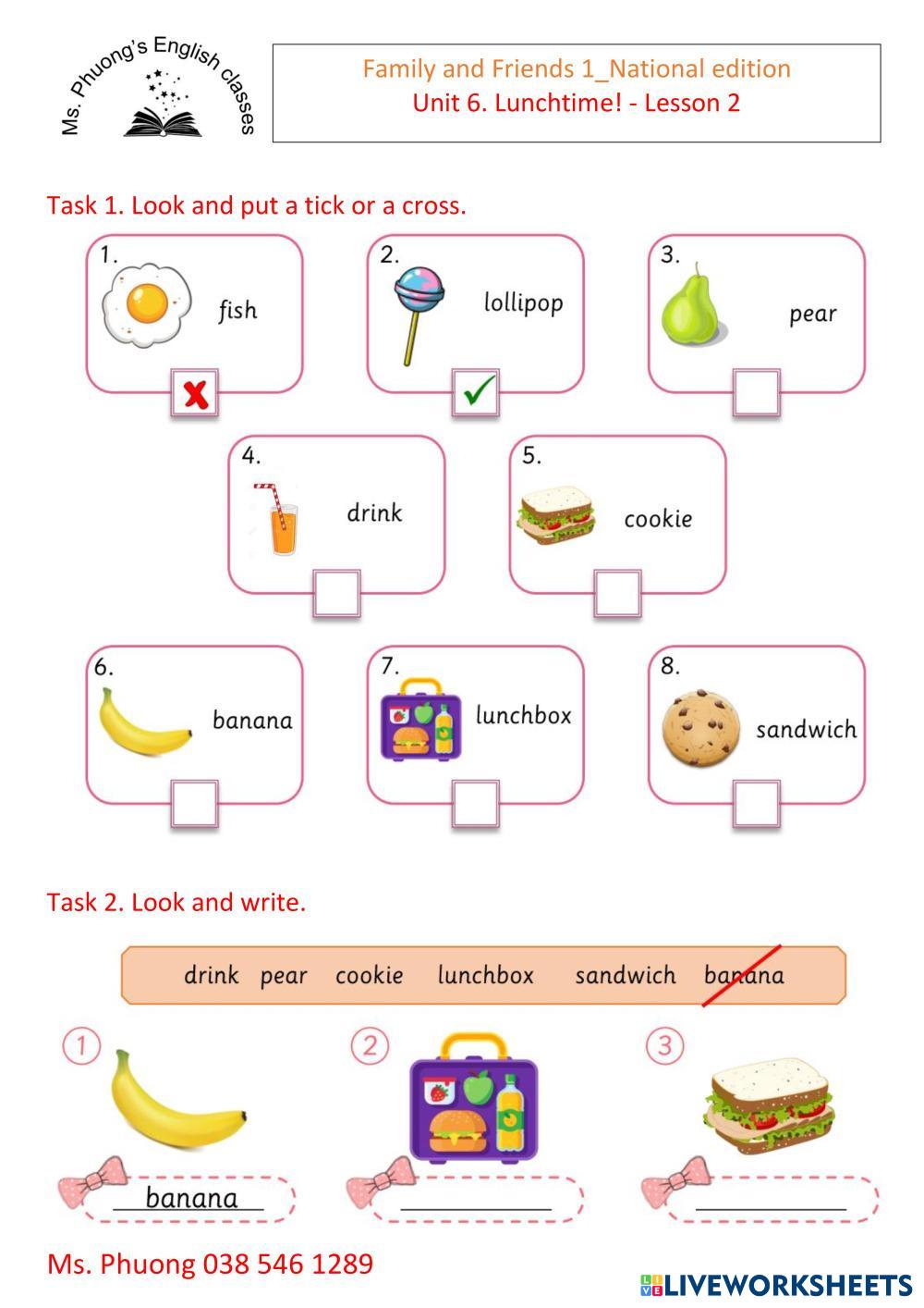 FF1_Unit 6_Lesson 2 | Live Worksheets