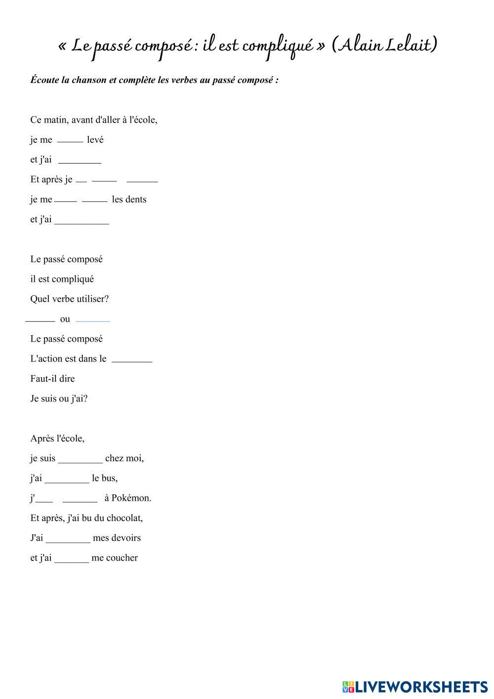 Le passé composé : il est compliqué 7618734