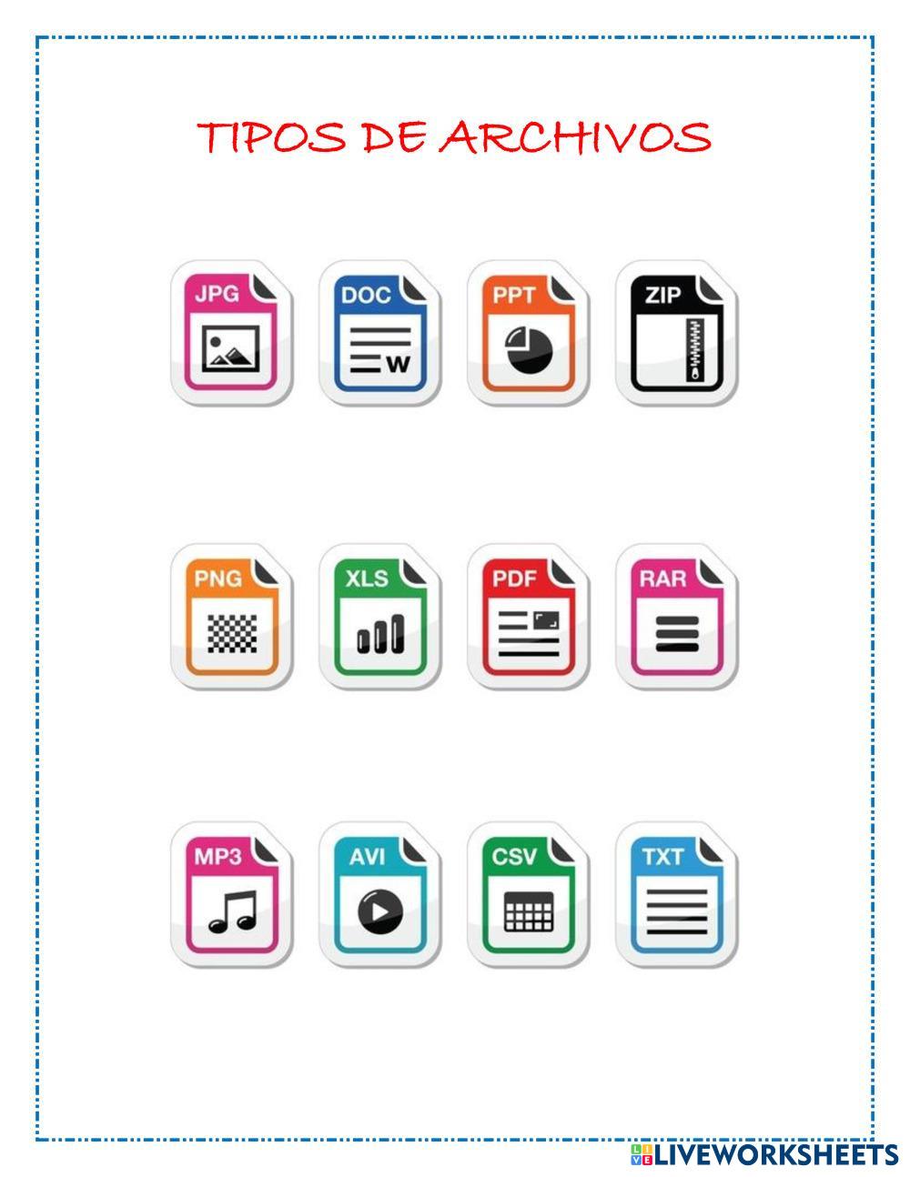 TIPOS DE ARCHIVOS 7621589 | MARIA DE LOS ANGELES LICONA