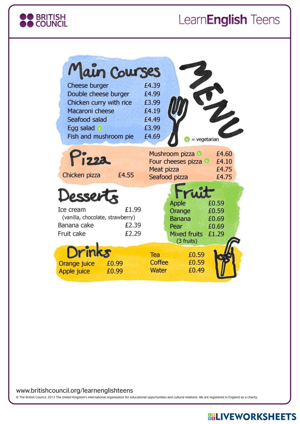 Vali | Live Worksheets