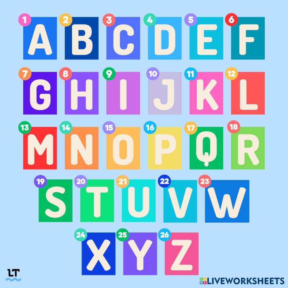 The Alphabet | Live Worksheets
