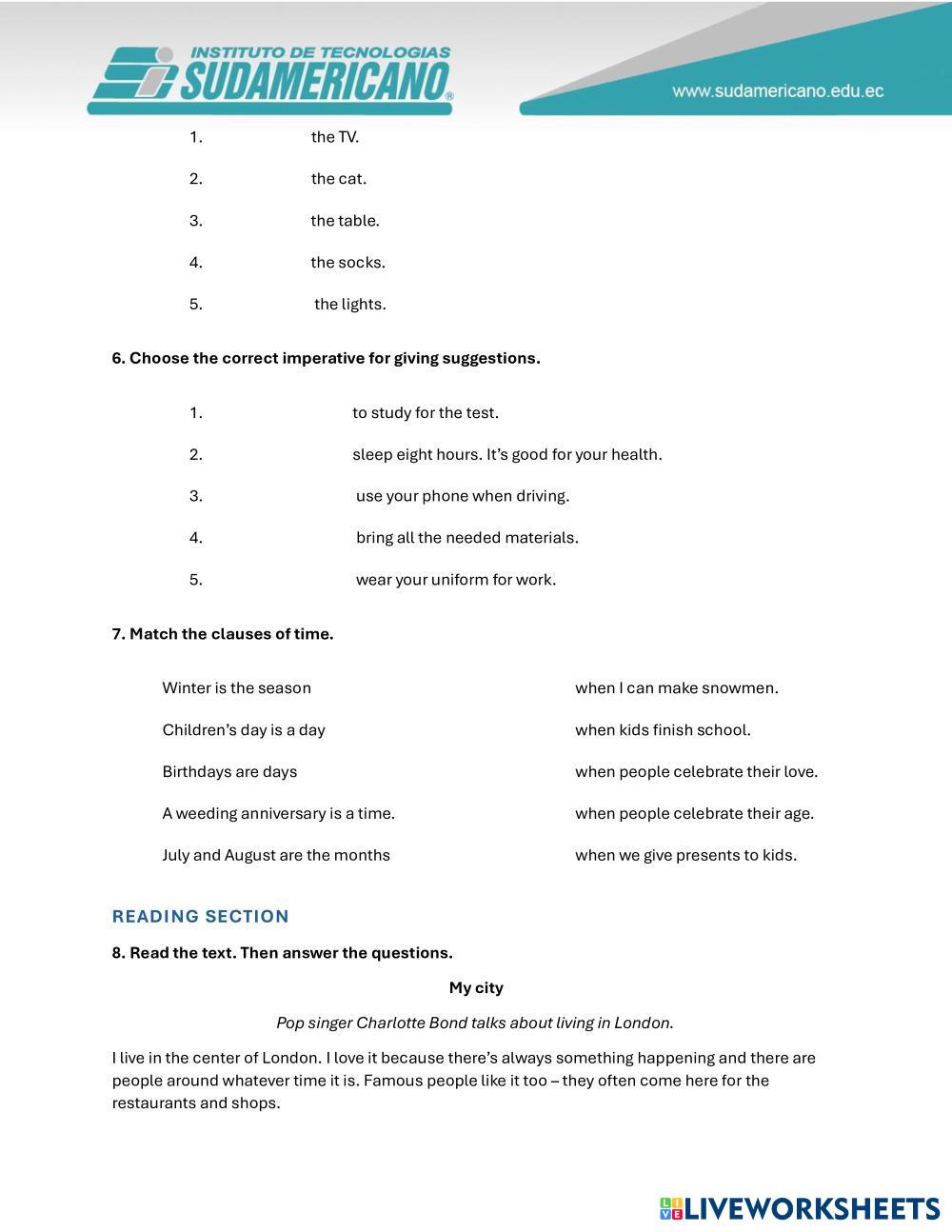 FINAL WRITTEN E… | Free Interactive Worksheets | 7626575