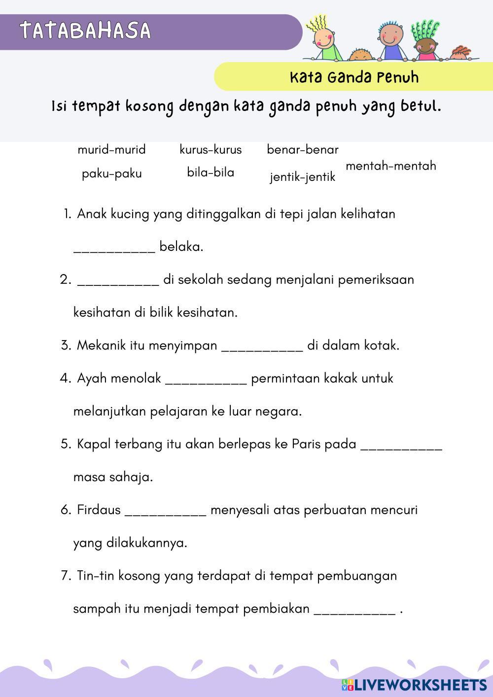 KATA GANDA | Live Worksheets