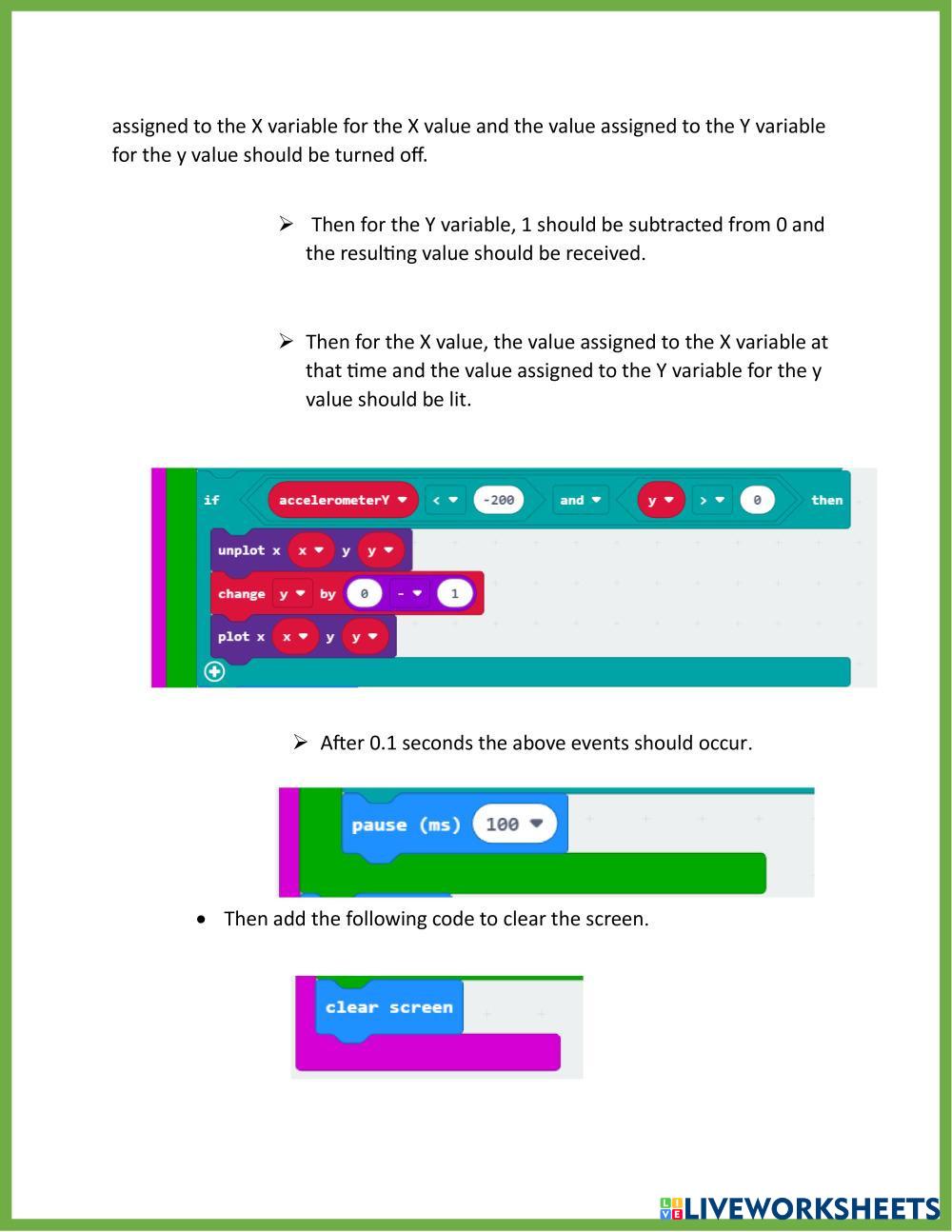 English assignments for project 123 | Live Worksheets