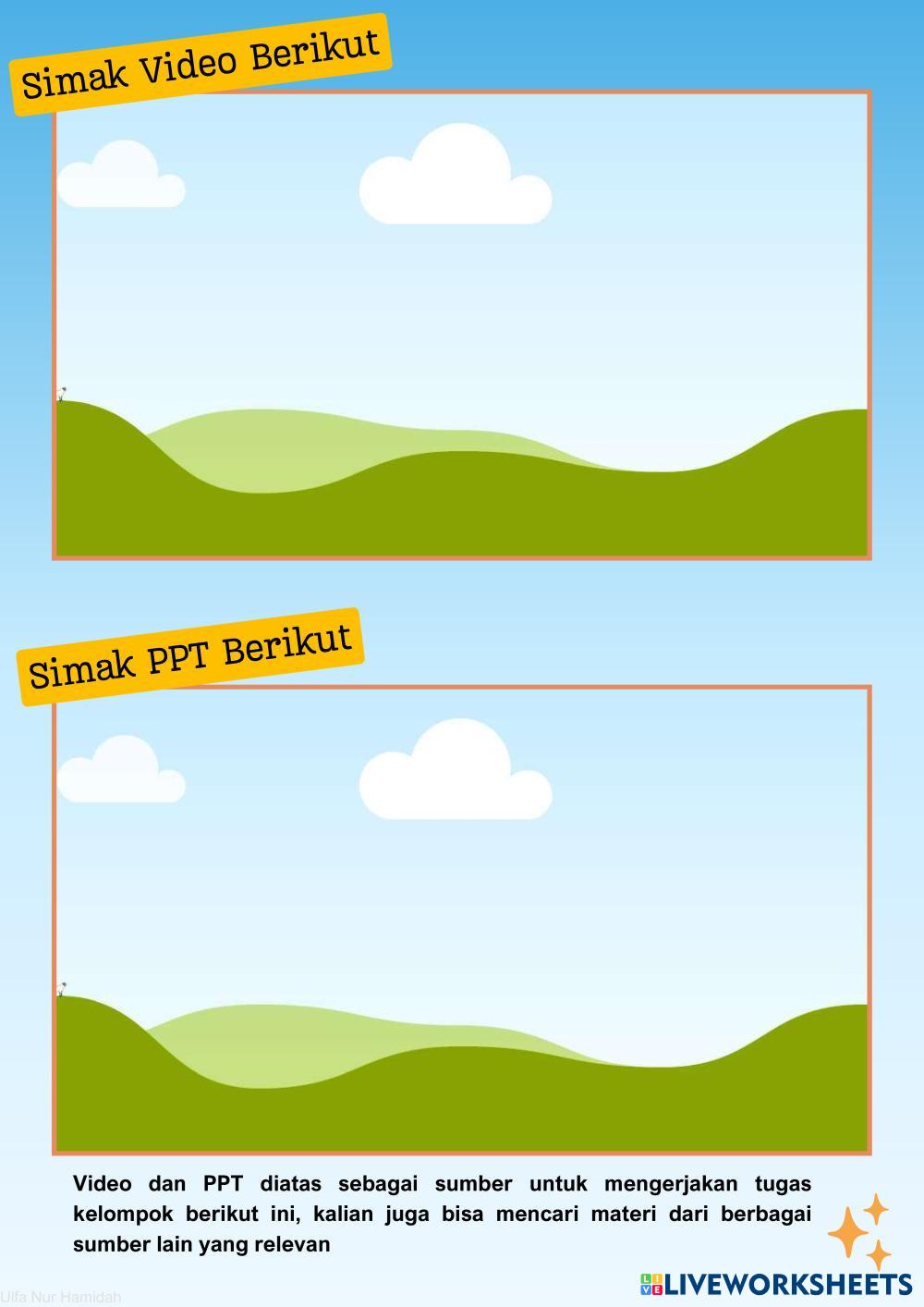 GUNUNG BERAPI B | Live Worksheets