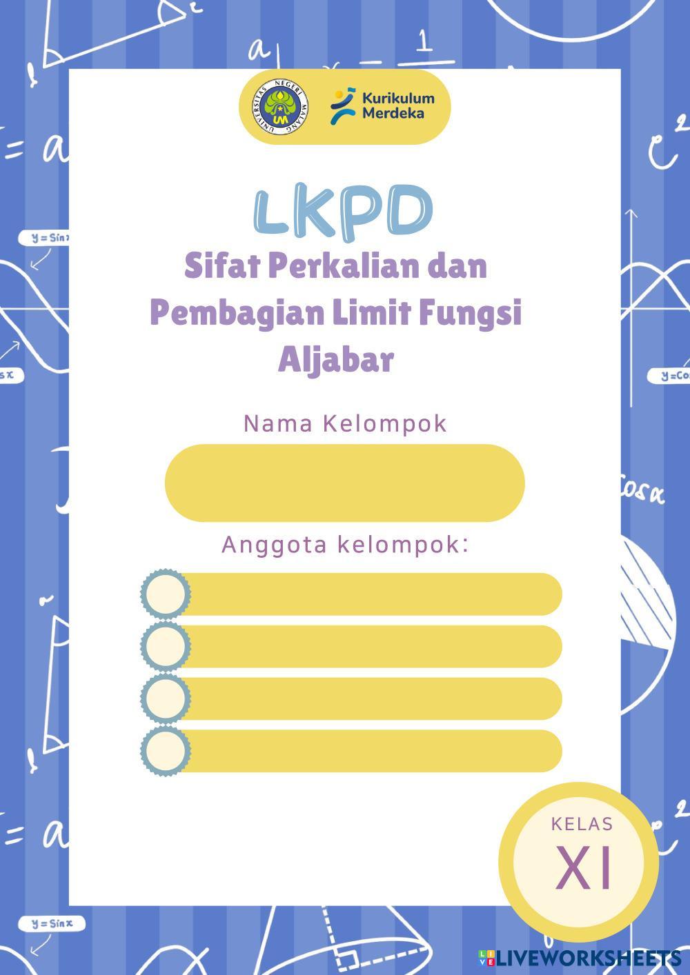 7633101 | LKPD sifat limit fungsi aljabar | amanda