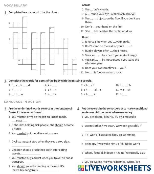 Own it 2 unit 6… | Free Interactive Worksheets | 7633423
