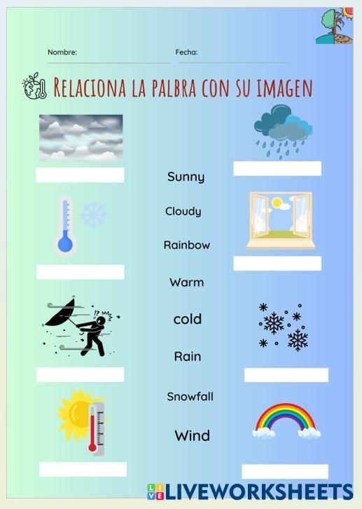 the weather | Free Interactive Worksheets | 7633681