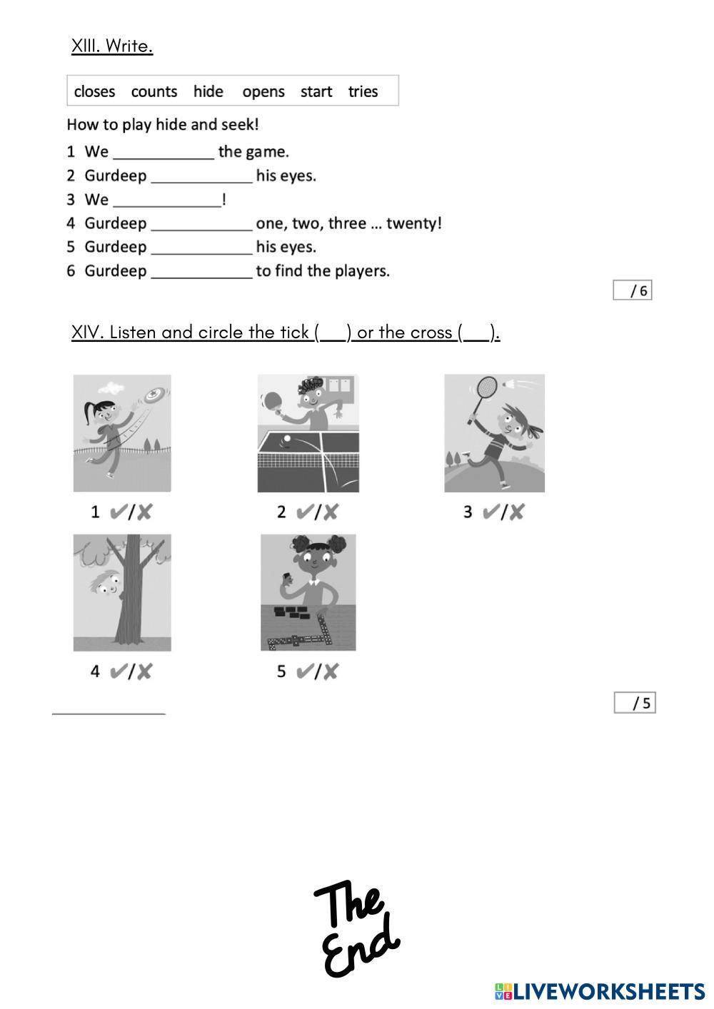 Beehive 2 Big Test 3 | Live Worksheets