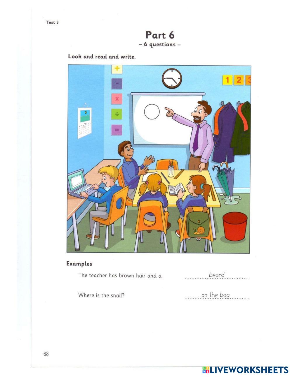 Movers 1 - Read… | Free Interactive Worksheets | 7635271