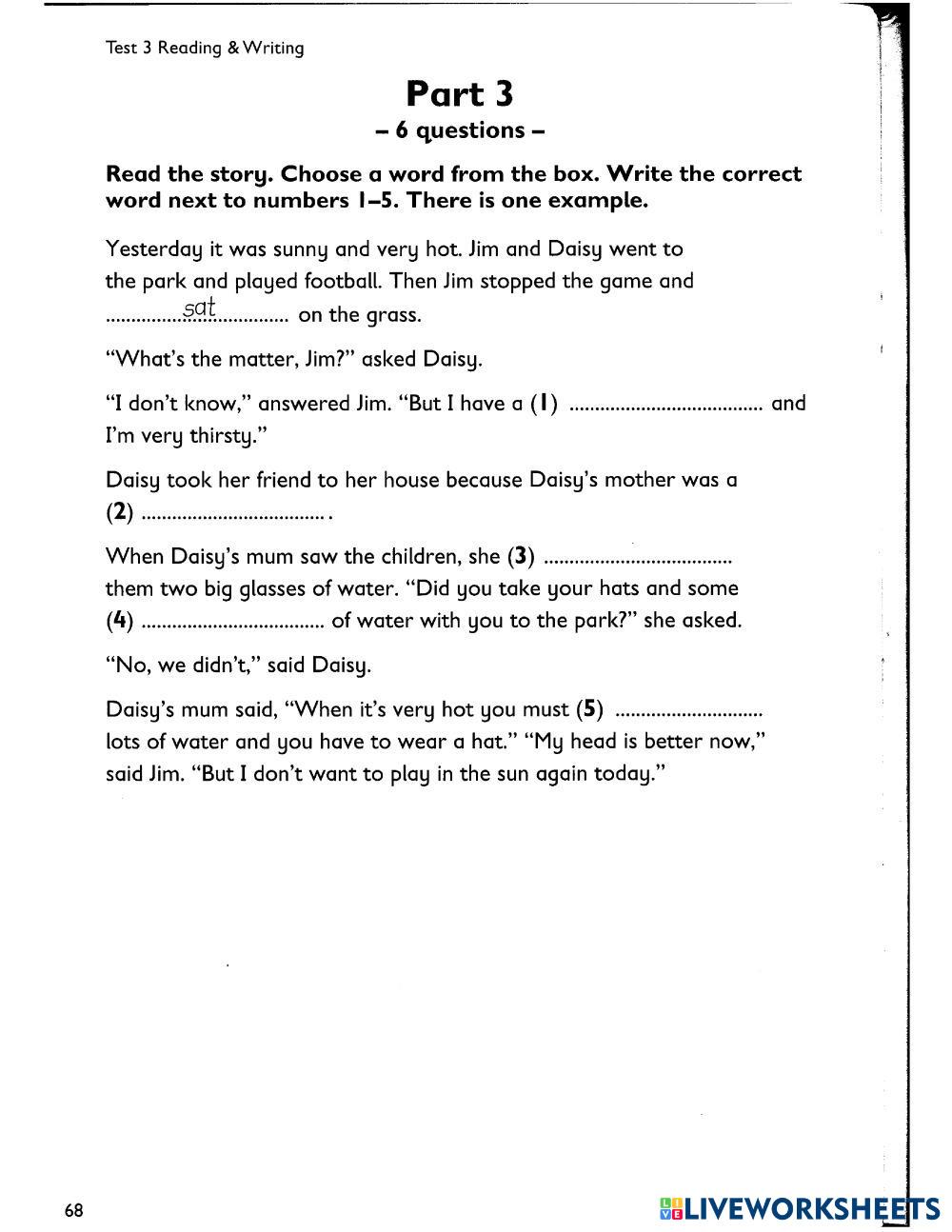 7635659 | Movers Collins - Reading&Writing - Test 3 - P3