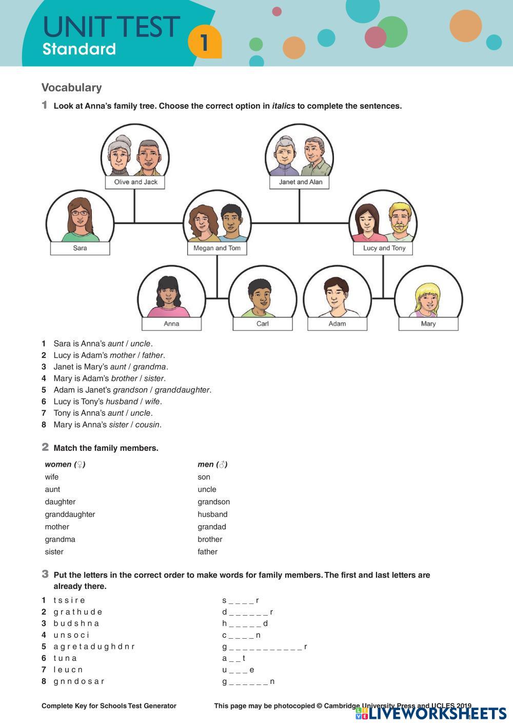 Complete KET -… | Free Interactive Worksheets | 7635823