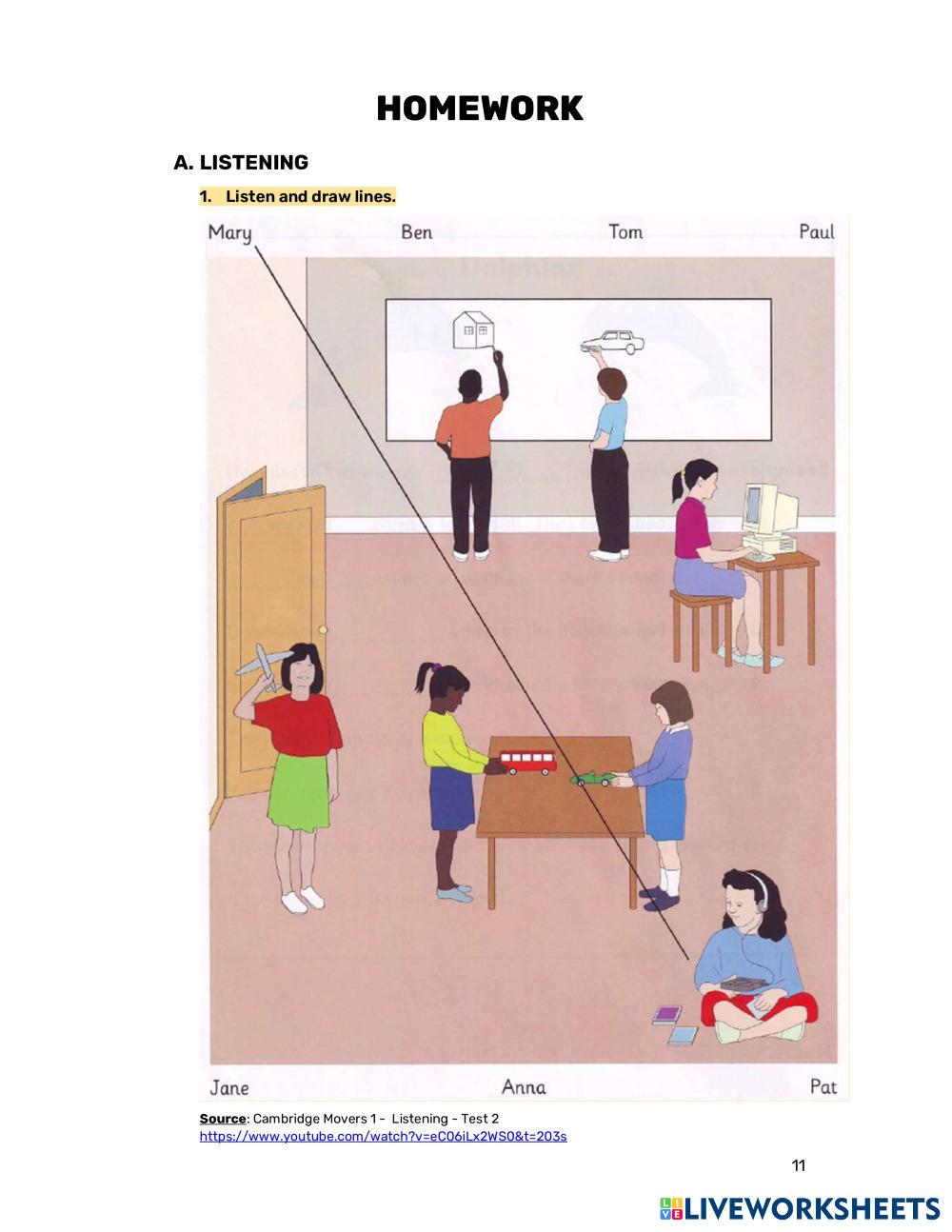 7640009 | LESSON 1 - MOVERS | Jennyngo1 | LiveWorksheets