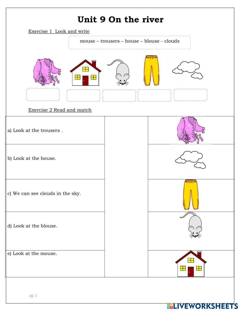 On the river | Live Worksheets