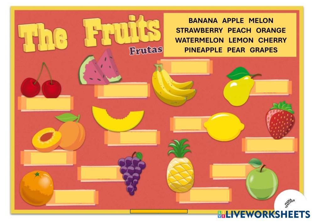 Fruis | Live Worksheets