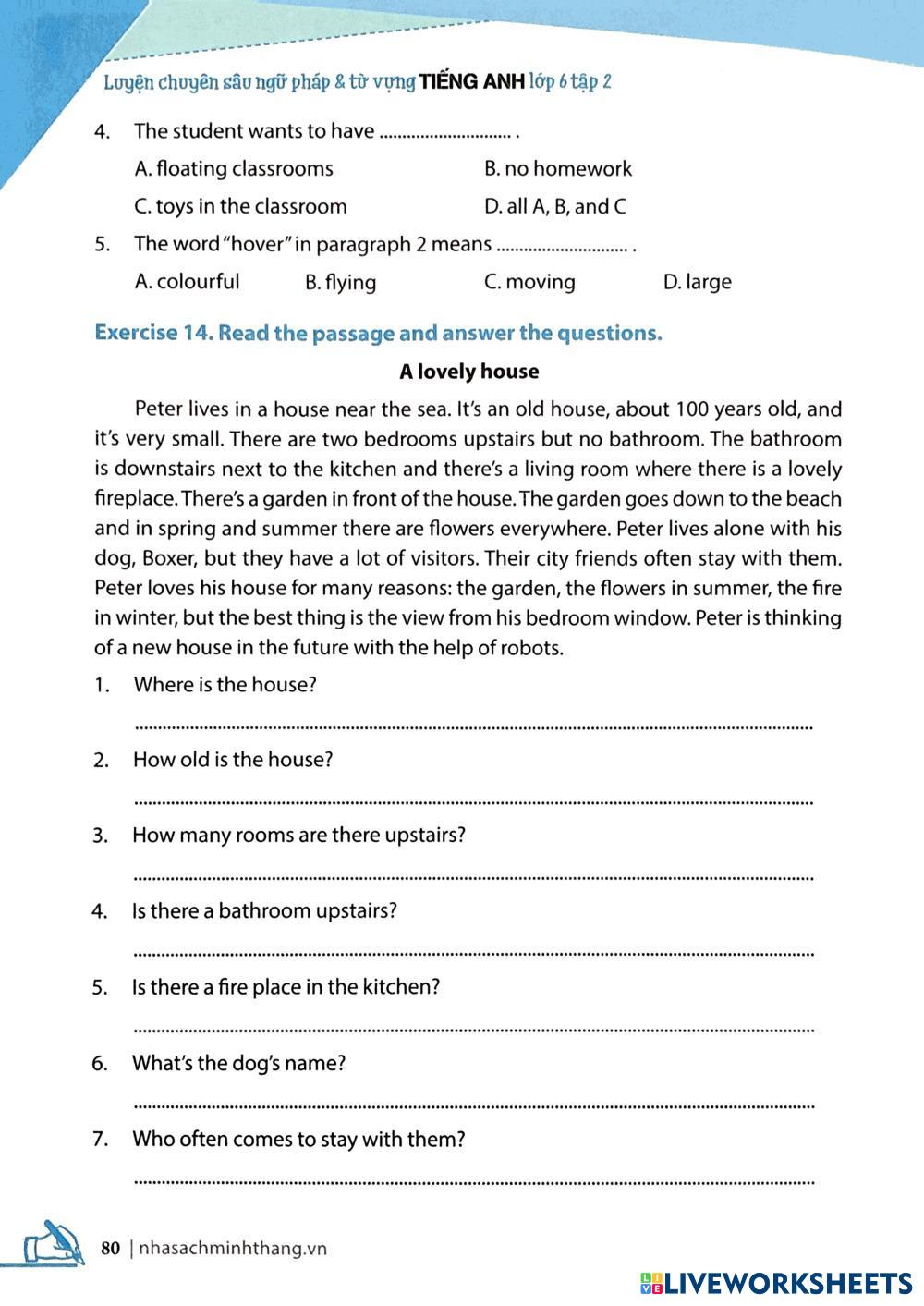G6 U10 Reading & Writing | Live Worksheets