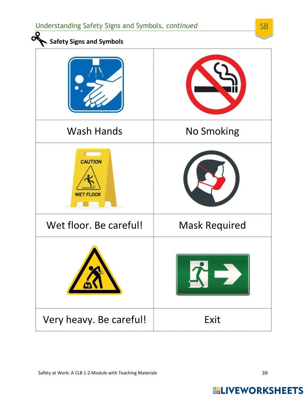 Safety Signs 1002 | Reyhan | Live Worksheets