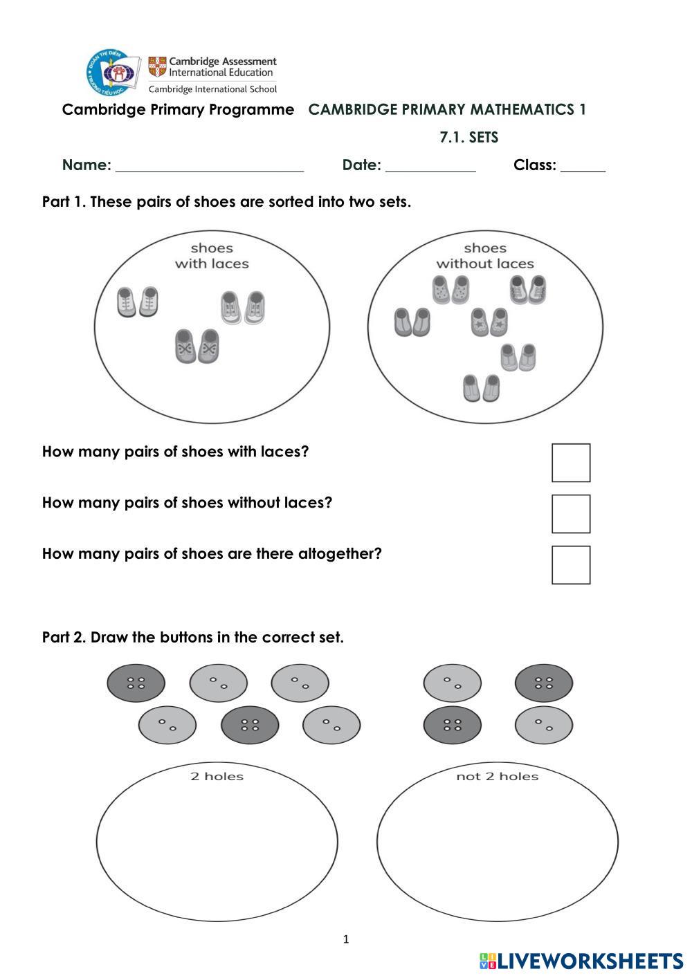 CPM1_7.1_WS1 | Live Worksheets