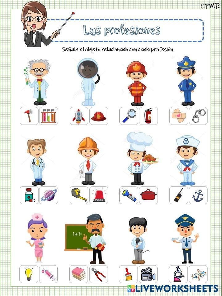 Las profesiones | Live Worksheets