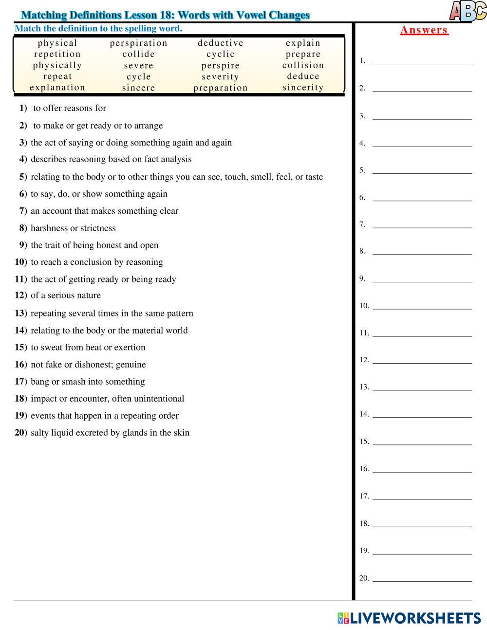 Lesson 18 - Mat… | Free Interactive Worksheets | 7657128