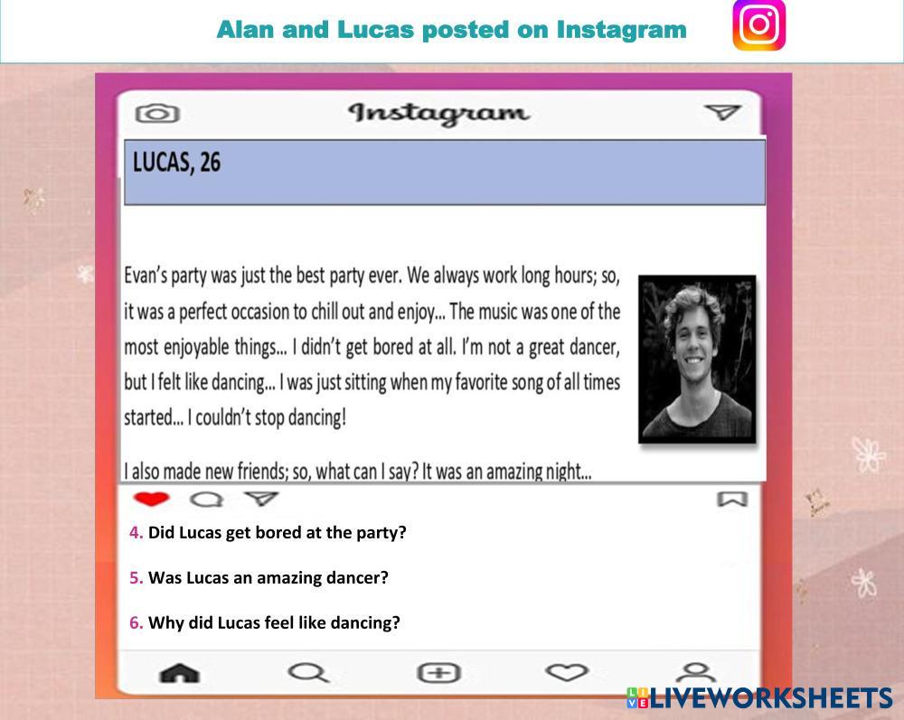 Alan and Lucas … | Free Interactive Worksheets | 7657751