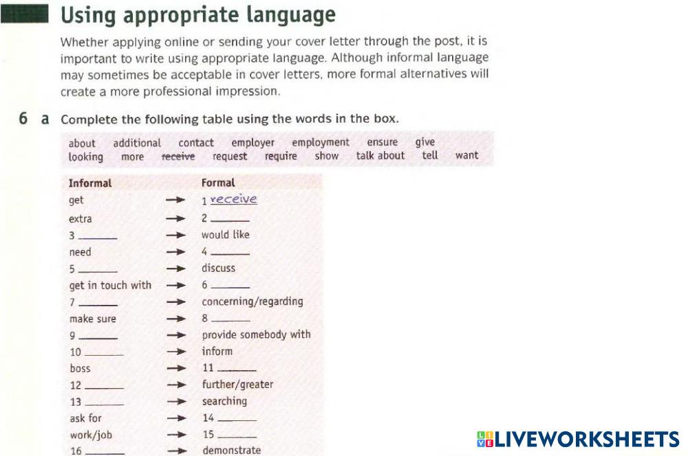7658137 | Job-hunting: 3. Effective cover letters: 5.