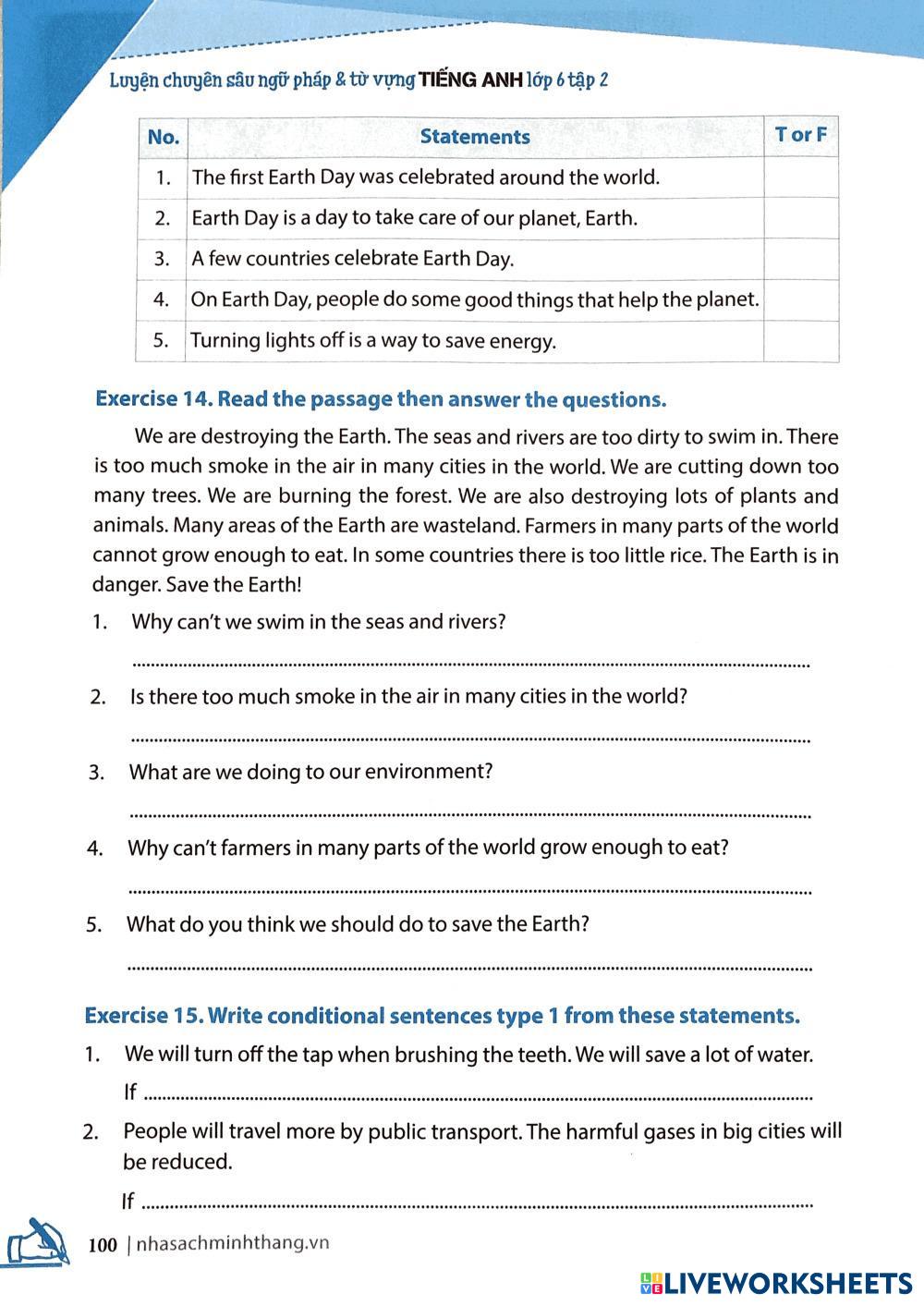 G6 U11 Reading & Writing | Live Worksheets