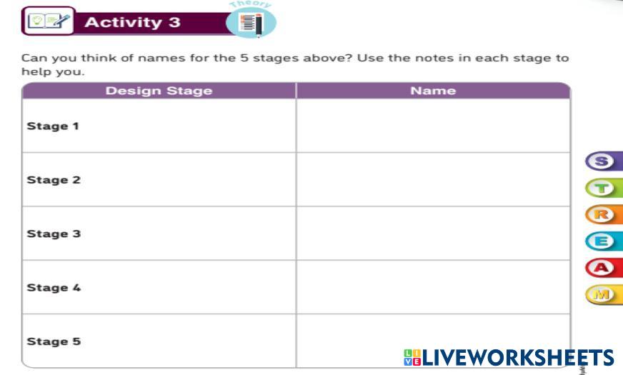 Activty 3 | Free Interactive Worksheets | 7661434
