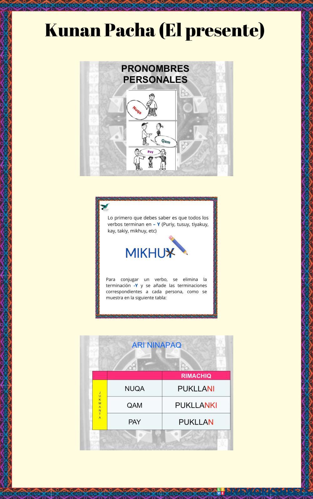 kunan pacha | Live Worksheets