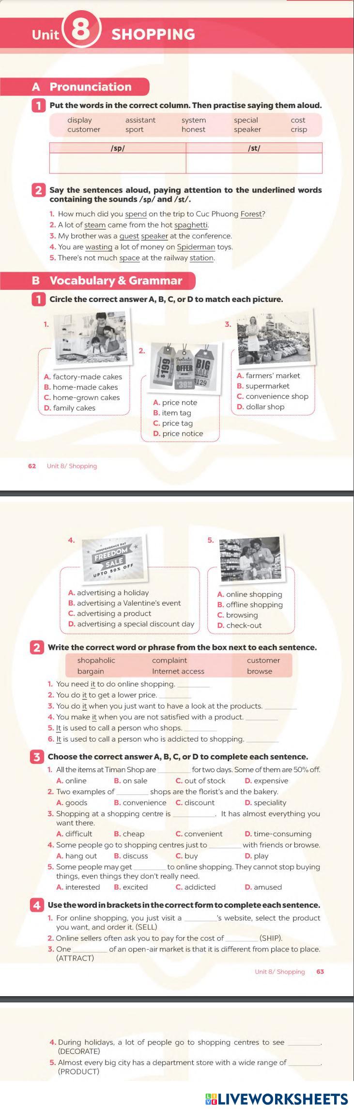 7663102 | Grade 8_Unit 8: Shopping | Lưu Ngọc Như Ý