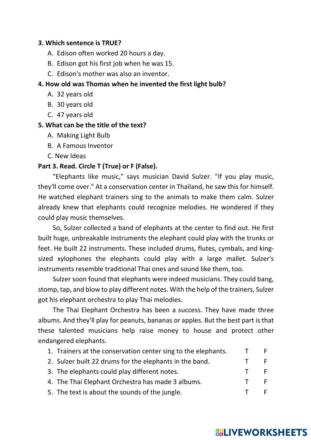 G3 Final Review | Live Worksheets