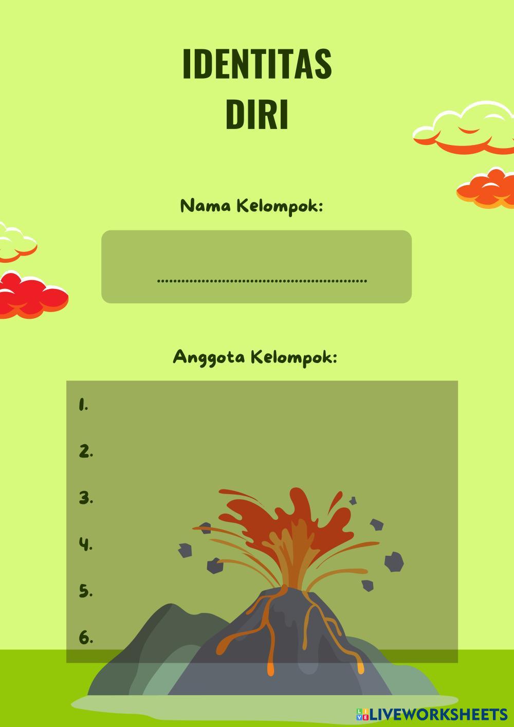 GUNUNG BERAPI | Free Interactive Worksheets | 7670044